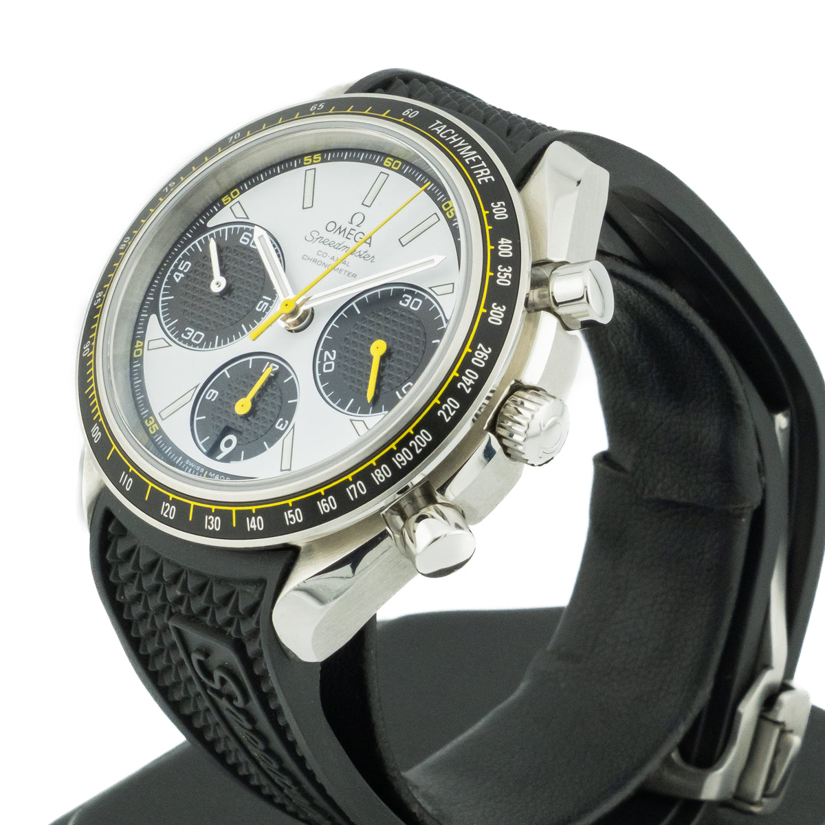 Omega Speedmaster Racing 40 mm Gent's Watch with Rubber Plus Steel Ban ...